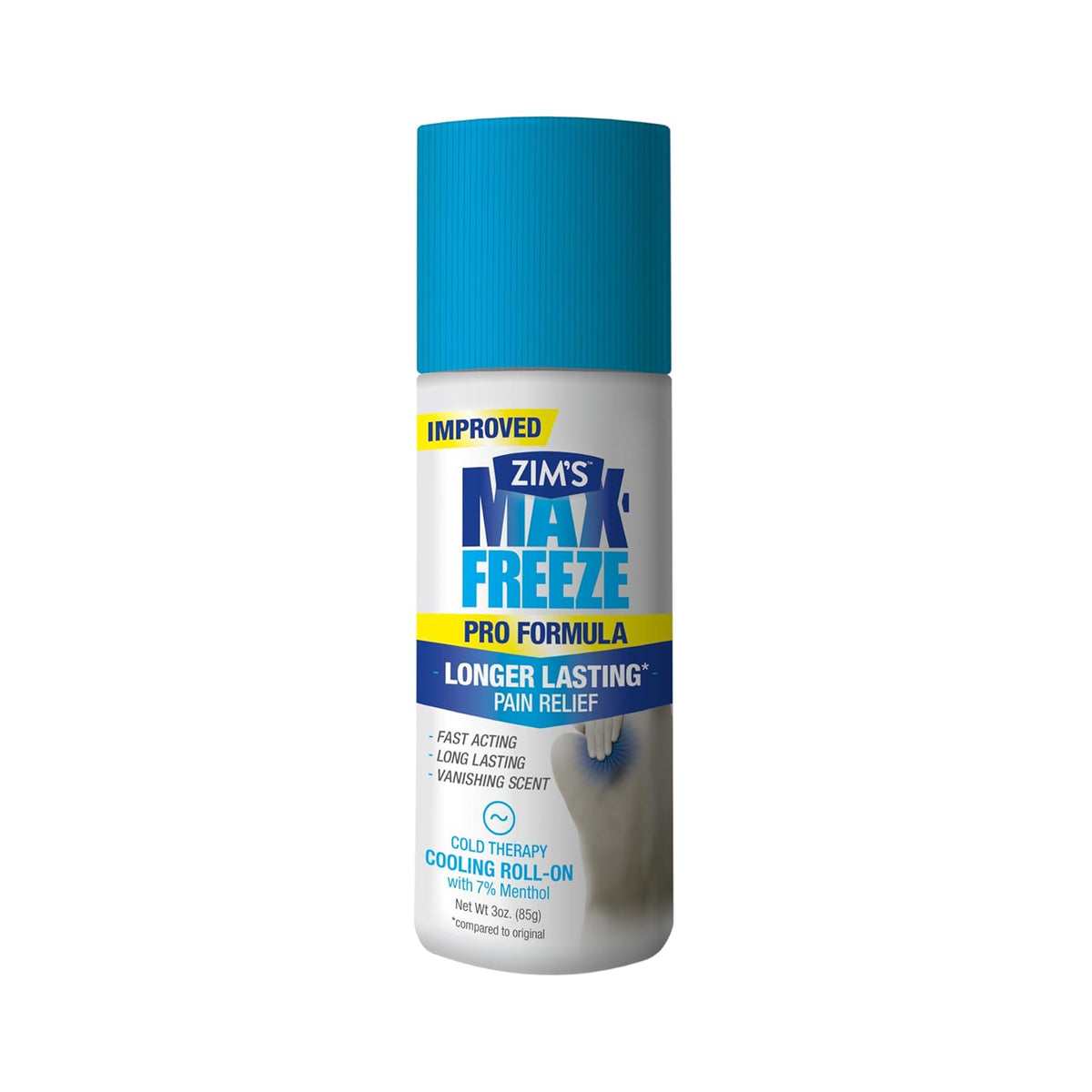 Zim's - Max Freeze Pain Relief Roll-On, Cooling Menthol Formula for Mu ...