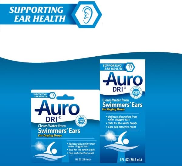 AURO-DRI - Ear Water Drying Aid Drops, Fast-Acting Swim Ear Relief, He ...
